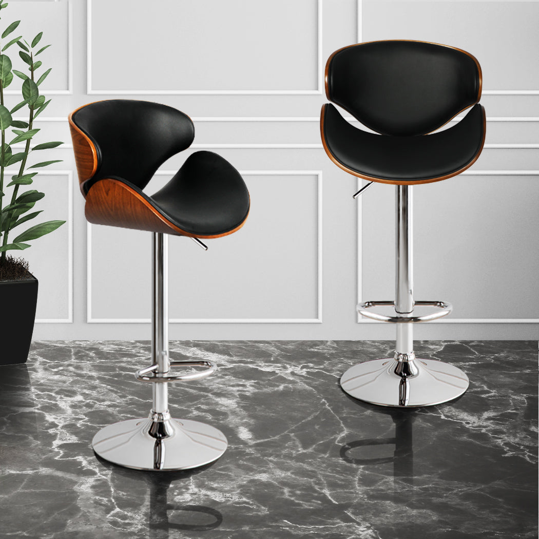 Carezzo Gas Lift Kitchen Bar Stool | Modern Premium Backrest Barstool ...