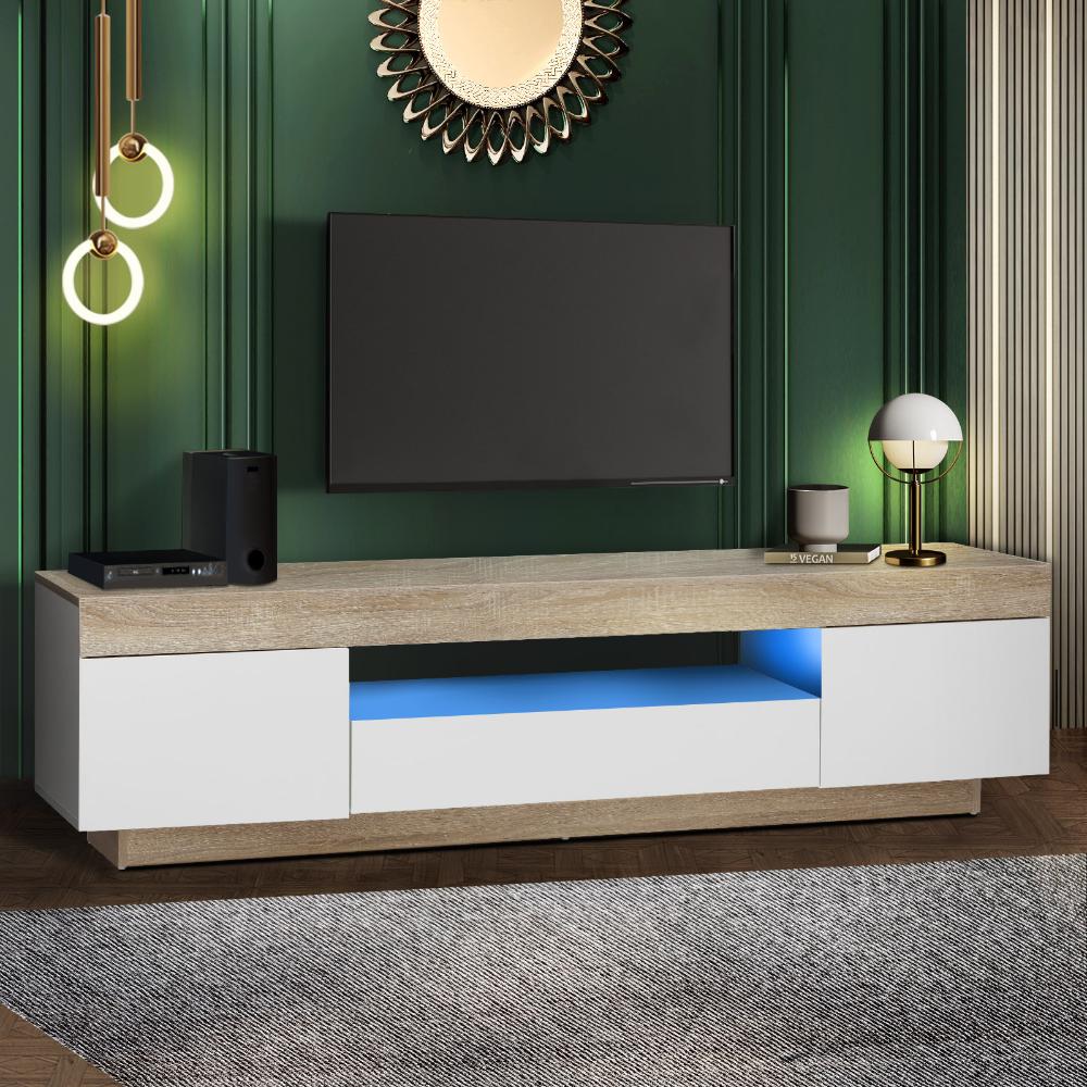 180cm Darton LED Wooden TV Cabinet Entertainment Unit |LED Light Moder ...