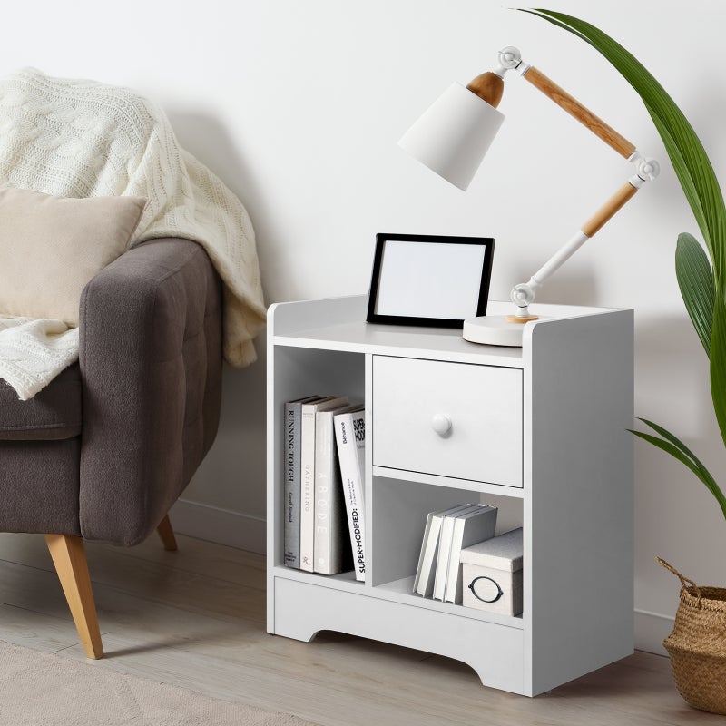 Junos Multi Storage Modern Bedside Table | Sleek Versatile Nightstand ...